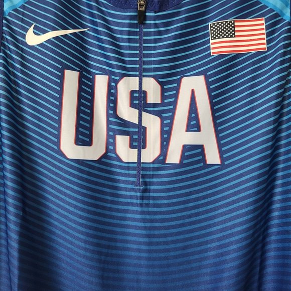 Nike | Shorts | New Nike Team Issued Usa Olympics Pro Elite Speedsuit Track 89856xxx Size L ...